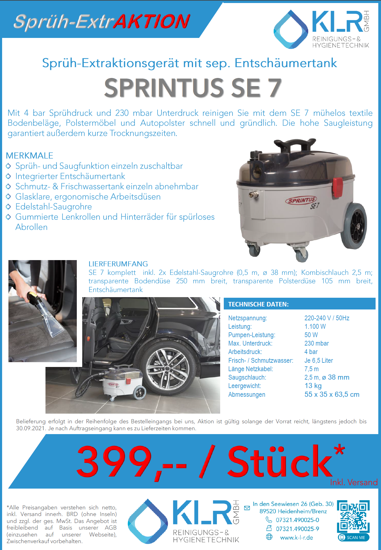 Sprintus SprühextrAKTION -Sprintus SE7 - KLR GmbH Reinigungs ...